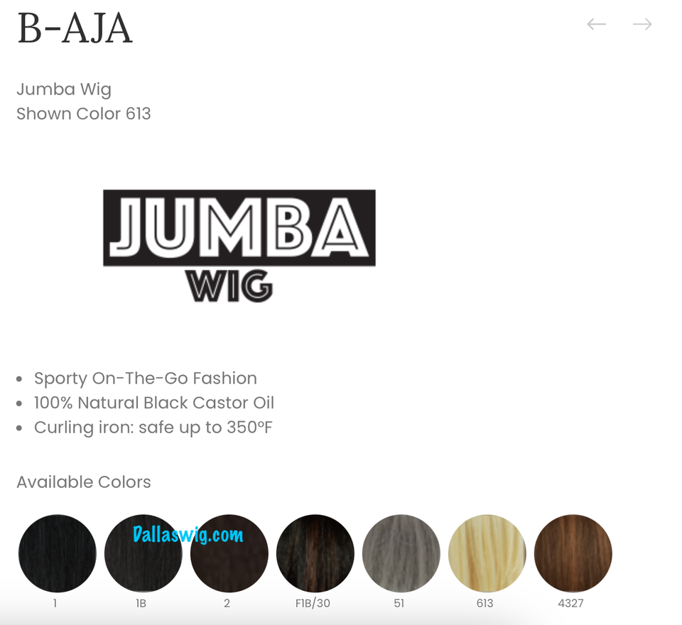 R&B Jumba Sporty On the Go Synthetic Shoulder Length Wave Headband B Aja Wig | eBay