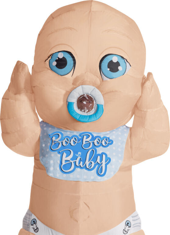 Adult Inflatable Boo Boo Baby Costume gender reveal boy blue shower new ...