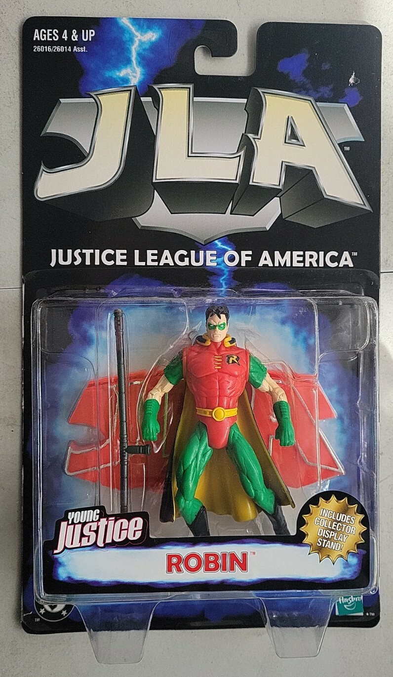 NEW 1999 HASBRO JUSTICE LEAGUE OF AMERICA ROBIN YOUNG JUSTICE ACTION ...