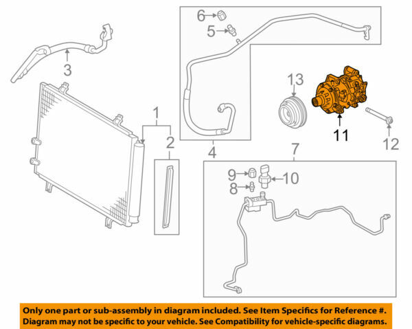 88320-33260 Toyota Compressor assy, cooler 8832033260, New Genuine OEM ...