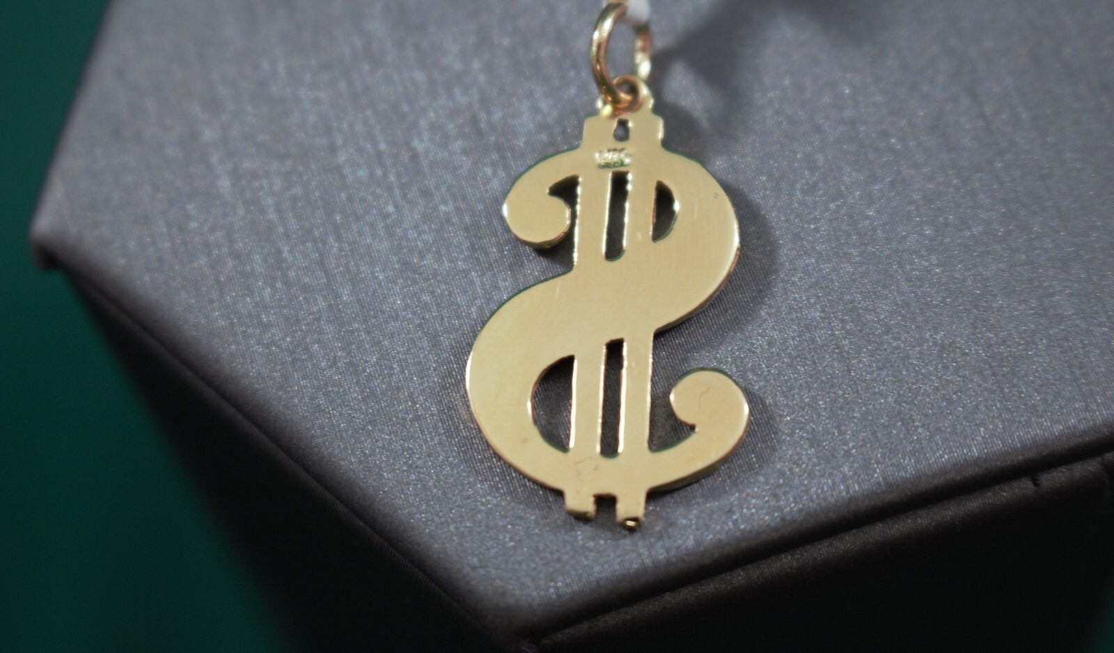 14K SOLID GOLD - Dollar $ Sign - Charm Pendant - 2.5 Grams | eBay