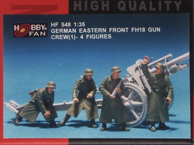 Hobby Fan 1/35 HF-548 WWII German Eastern Front FH18 Gun Crew (1) - 4 ...