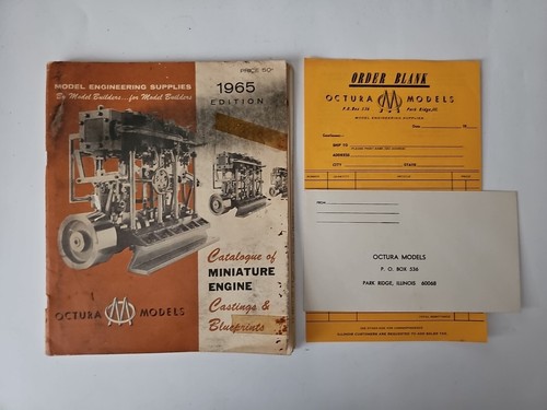 1965 Octura Models Miniature Engine Catalogue Model Engineering ...