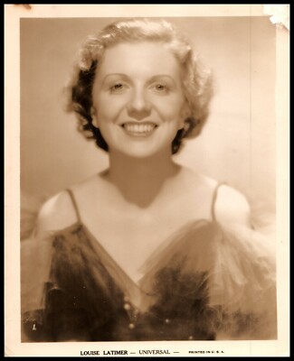 Louise Latimer STYLISH POSE UNIVERSAL PORTRAIT 1930s Hollywood ORIG ...