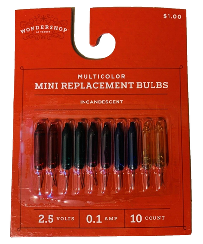 2.5 volt Multi Color Mini Christmas Light Bulbs T2 for Target ...