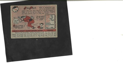 1958 Topps MLB # 126 Stan Palys | eBay
