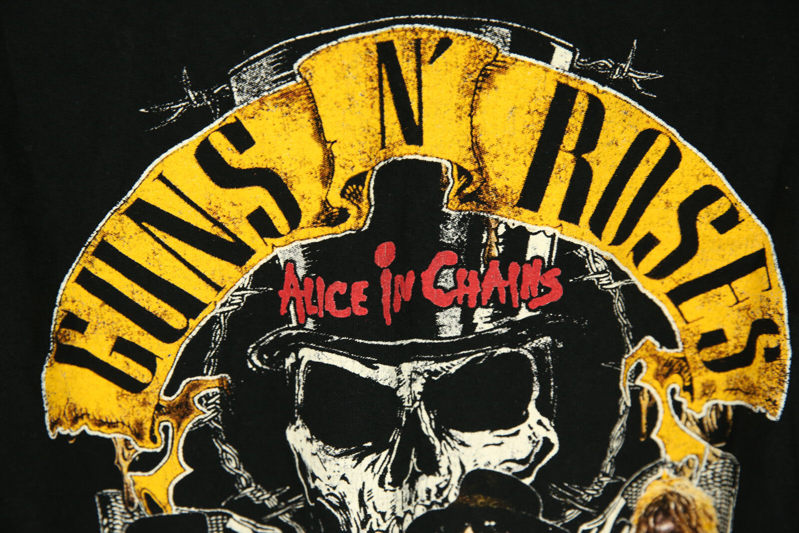 2016 Guns n Roses Alice In Chains Tour T-Shirt XL Las… - Gem