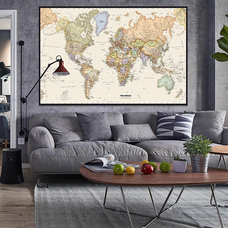 Vintage World Map Design
