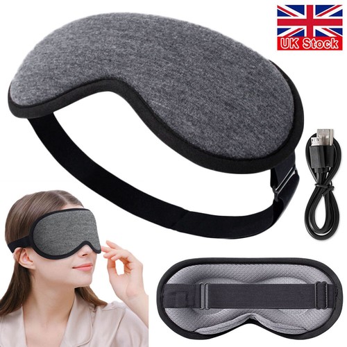 Adjustable USB Heated 3D Eye Mask Pad Blackout For Blepharitis Dry Eye ...