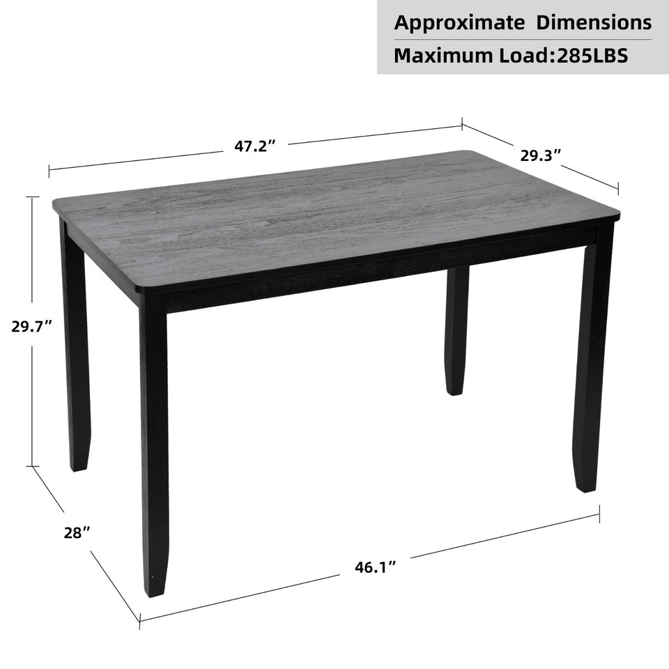 Dining Table Kitchen Dining Table Solid Wood Rectangular Table for ...