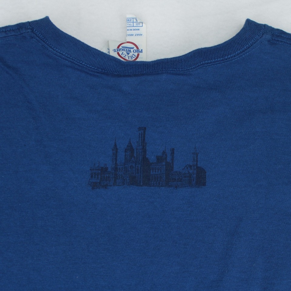 SMITHSONIAN Washington DC Vtg Blue Spellout Graphic T-SHIRT Men's XL ...