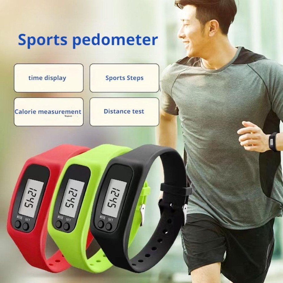 NEW LCD Wrist Watch Pedometer Sports Step Distance Calorie Counter ...