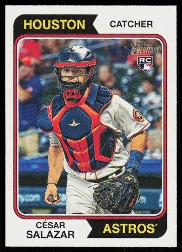 2023 Topps Heritage High Number CESAR SALAZAR #655 Baseball Rookie ...