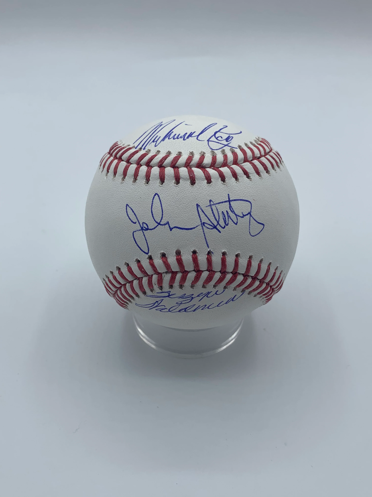 John Sterling, Michael Kay & Susan Waldman TRIPLE Autographed OMLB ...
