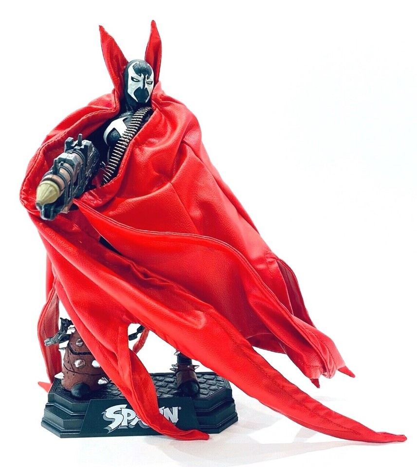 SU-C-SPD-XL-R: Custom XL Red wired cape for McFarlane Spawn (No Figure ...