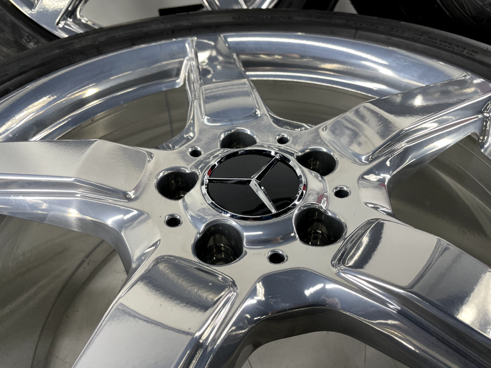 19' OEM MERCEDES WHEELS/RIMS CHROME FINISH SET OF 4 5X112MM #IS | eBay
