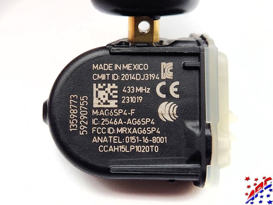 Genuine GMC Chevrolet Buick Cadillac 433Mhz TPMS Tire Pressure Sensor ...