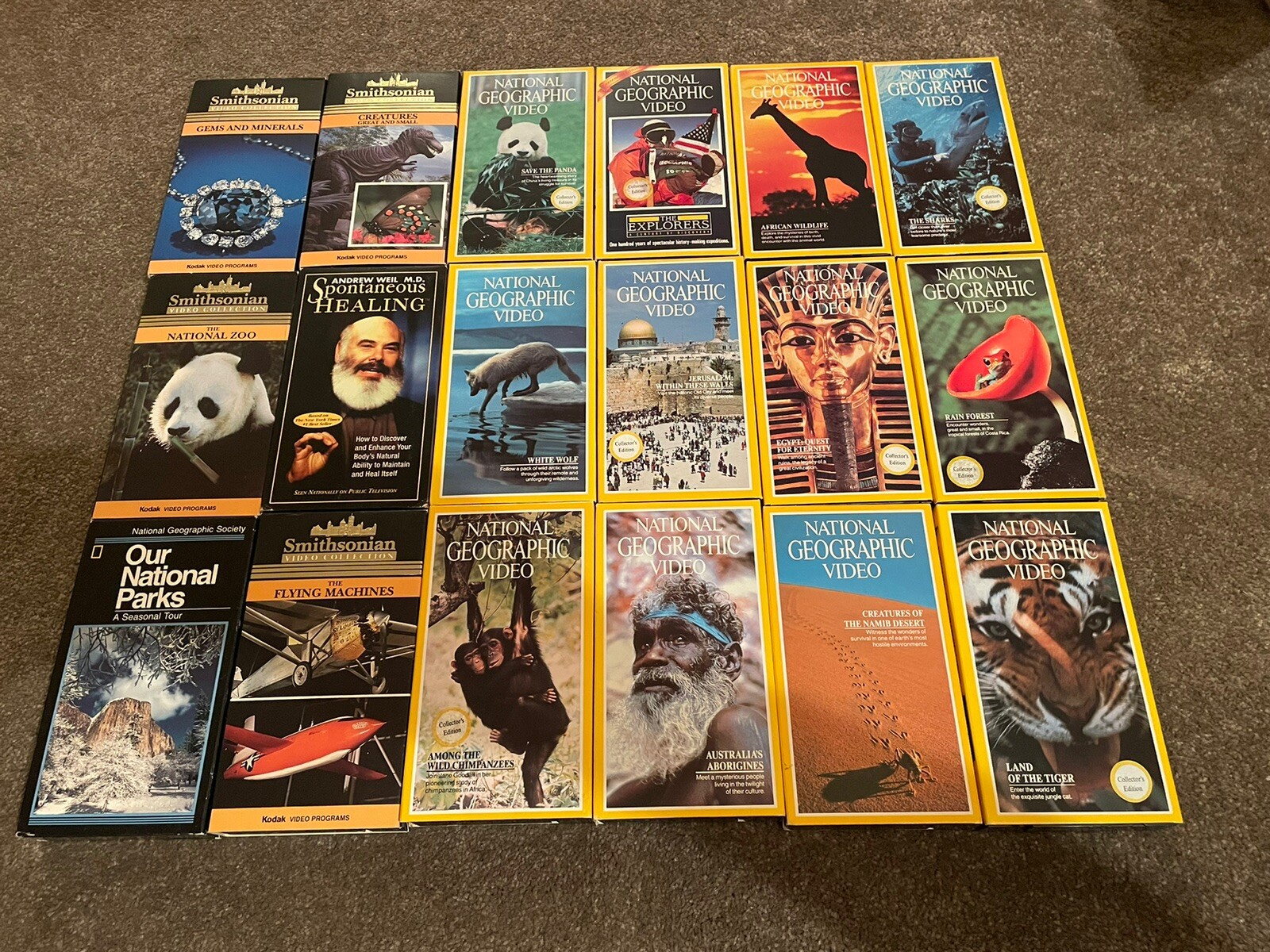 Vintage National Geographic & Smithsonian Video CollectionVHS Tapes Lot ...