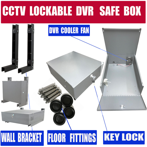 HEAVY DUTY LOCKABLE DVR RECORDER LOCK BOX SAFETY BOX CCTV DVR Safe Box ...