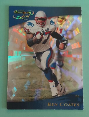 2000 Quantum Leaf Football Card #175 BEN COATES New England Patriots ...