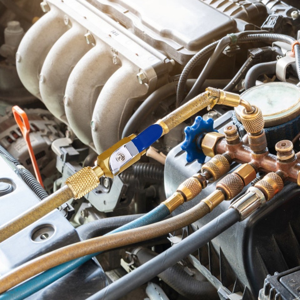 3Pcs Air Conditioning Ball Valve Adapter for Charging Hose | eBay UK