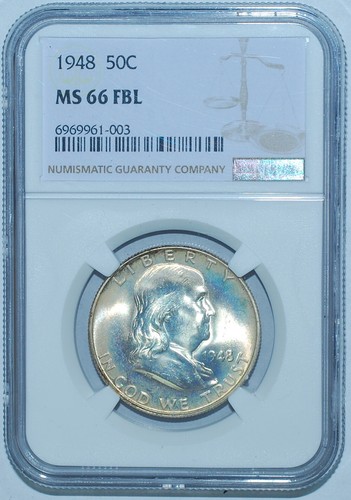 1948 NGC MS66FBL Full Bell Lines Franklin Half Dollar | eBay