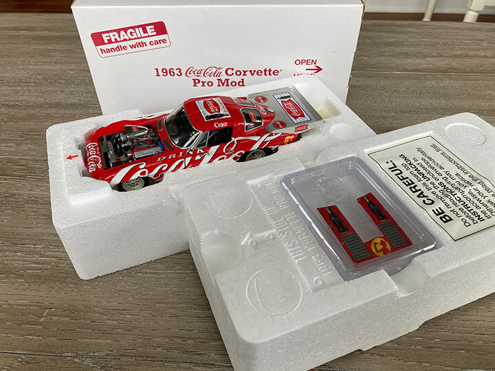 Danbury Mint Coca-Cola 1963 Corvette Pro Mod Die Cast Dragster | eBay