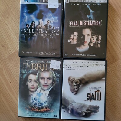 DVDs (4) Final Destination,Final Destination 2,Saw, The Bride | eBay