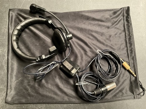 Eartec Announcer On-Air Single Earmuff Headset 3Pin XLR For Comm With 1 ...