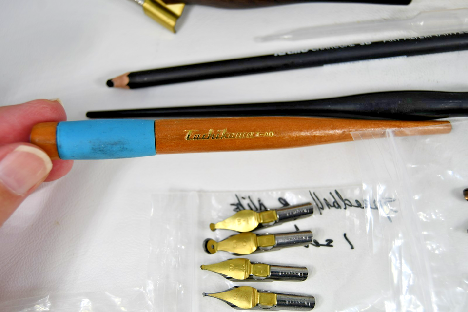 Vintage Poster Nibs Calligraphy Pens Tips Mixed Lot Ink Dip Lettering ...