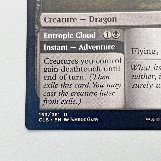 MTG Topaz Dragon // Fart Cloud Commander Legends: Battle for Baldur's ...