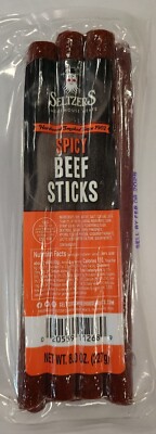 Seltzer's Smoked Meat Stick Snack Stick Spicy (2) 8 oz Packages Free ...