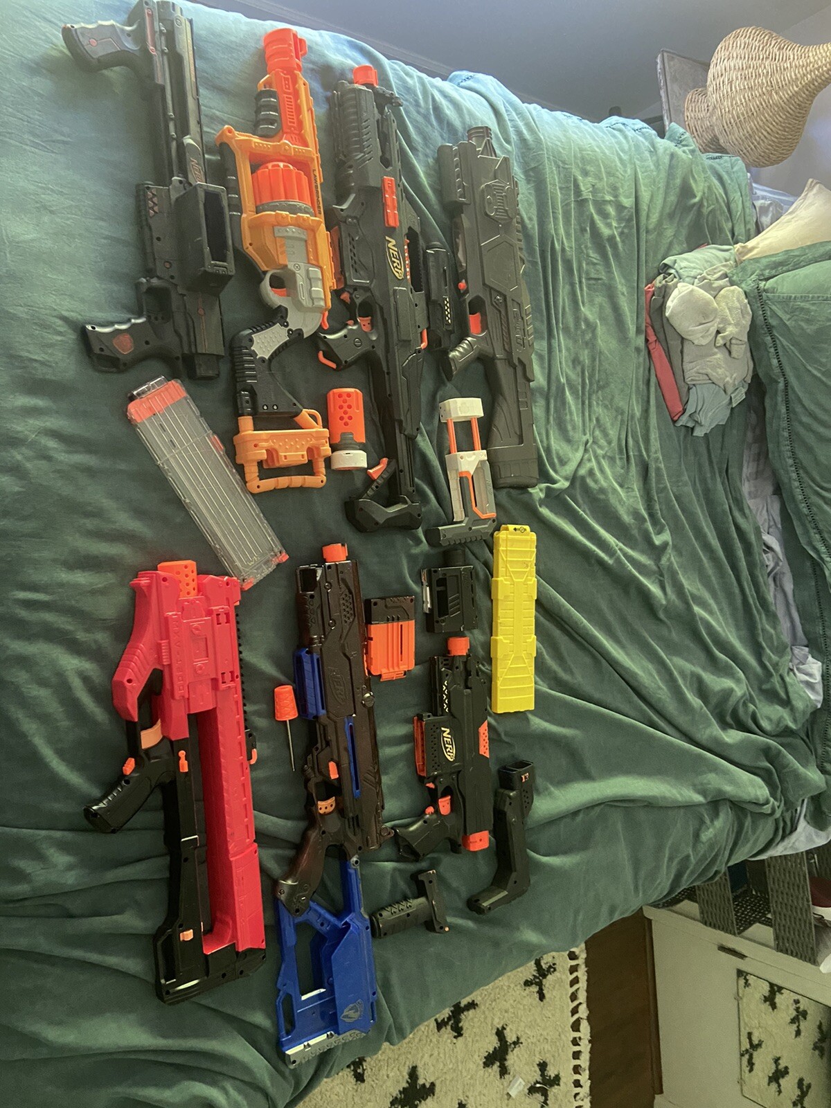 Nerf Gun Bundle Custom Painted Stryfe, Rapidstrike, Longshot, Rampage ...