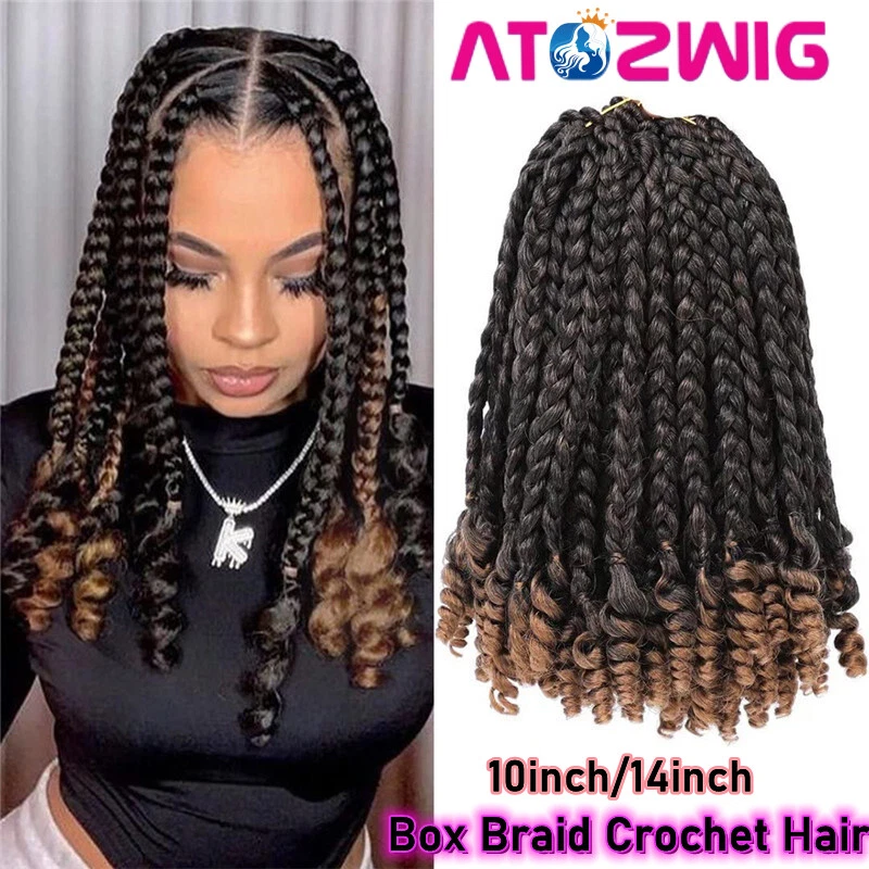 Box Braids With Crinkly Ends