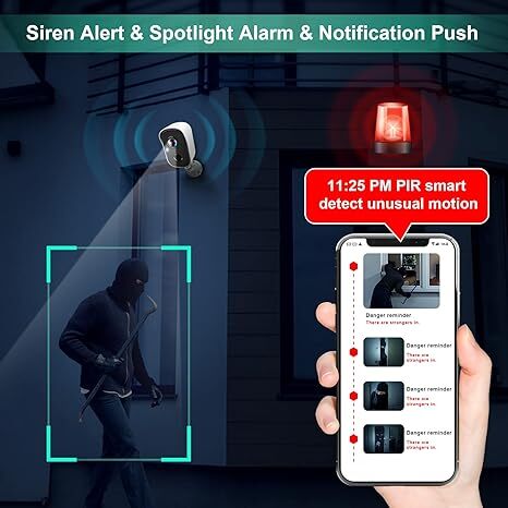 VISION WELL Wireless Cameras Security Battery Powered 1080P HD WiFi ...