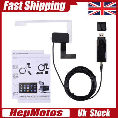 For Android Digital DAB Radio Receiver USB Adapter Antenna Car Radio ...