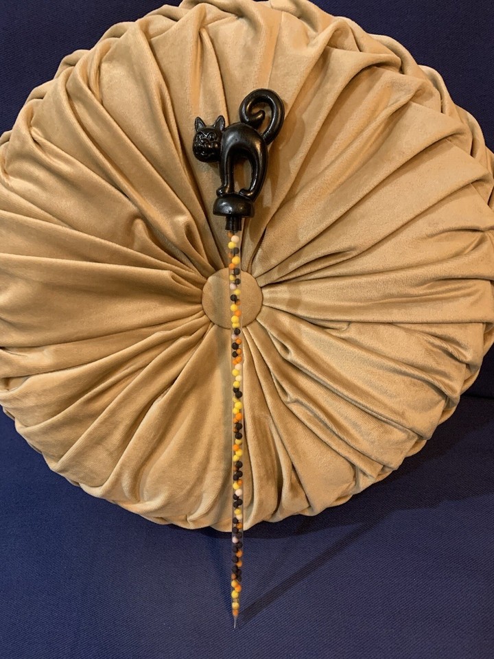 Vintage ROSBRO Black Cat Halloween Candy Tube Straw Toy Plastic RARE | eBay