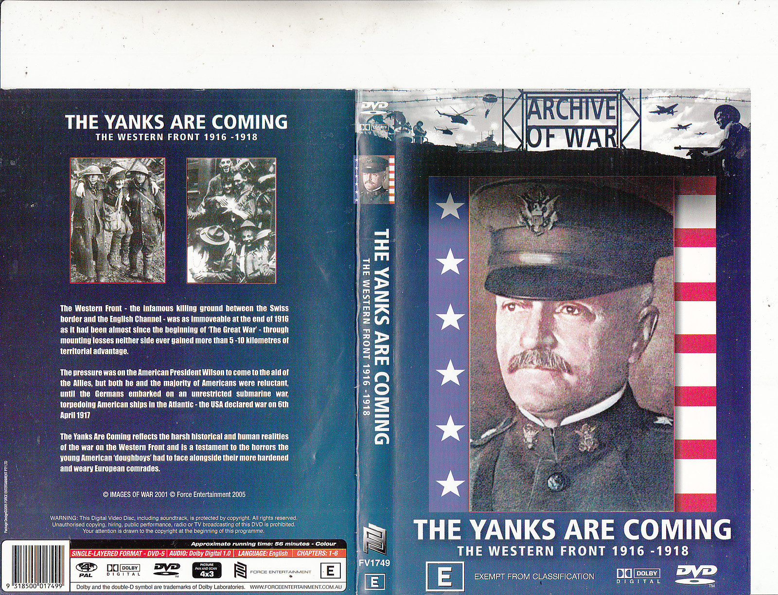 Archive of War-The Yanks Are Coming-Western Front 1916-1918-War AOW-DVD ...