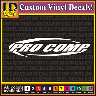 Pro Comp Sticker Decal Window Car Truck Shocks Absorber Suspension ...