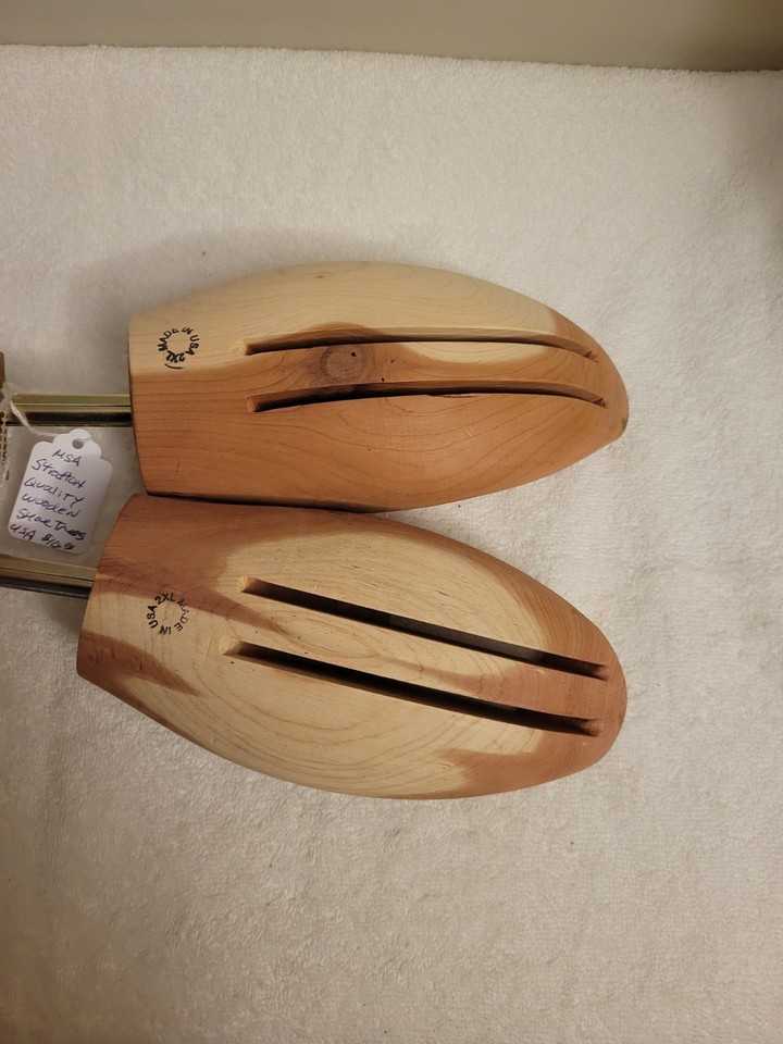 STRATTON CEDAR WOOD SHOE TREES MADE IN USA 14''LONG SIZE 2XL QUALITY ...