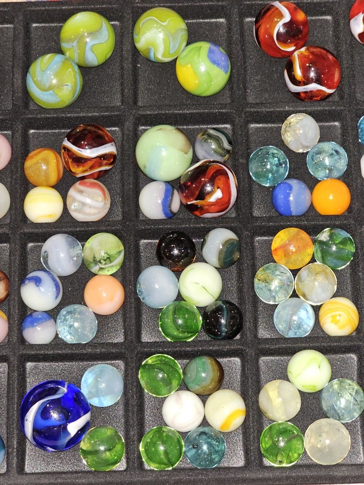 old estate marbles COLORFUL lot of AWESOME vintage Marbles Sold As ...