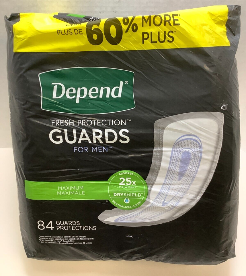 Depend For Men GUARDS, Maximum Protection, 168 CT, Free Shipping!!! | eBay