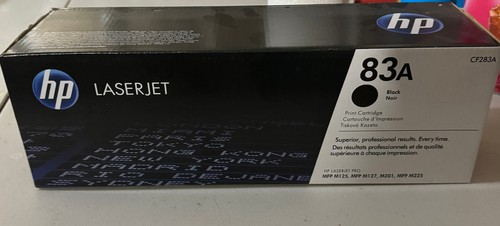 Genuine HP 83A Laserjet Pro Black Toner Print Cartridge CF283A MFP M125 ...