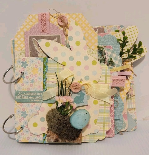 Handmade EASTER Theme Junk Journal Scrapbook Album. **READ** | eBay