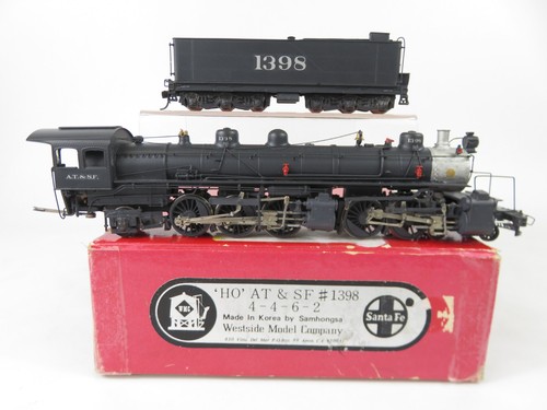 Westside Model Company Brass HO Scale ATSF Santa Fe 4-4-6-2 Steam ...