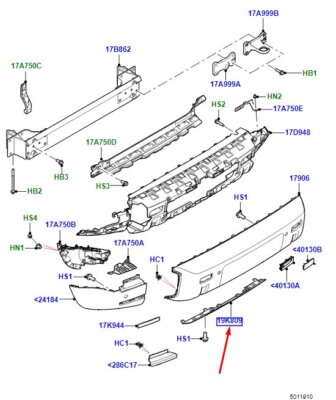 LAND ROVER DEFENDER L663 Rear Towing Hook Opening Cover LR137062 NEW ...