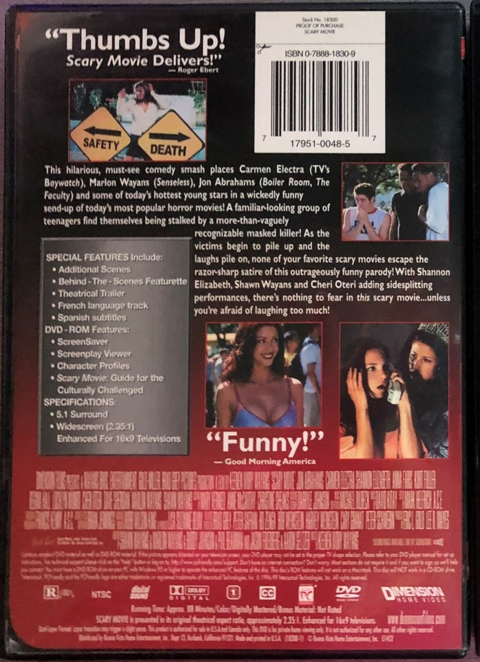 Scary Movie DVD 788818309| eBay