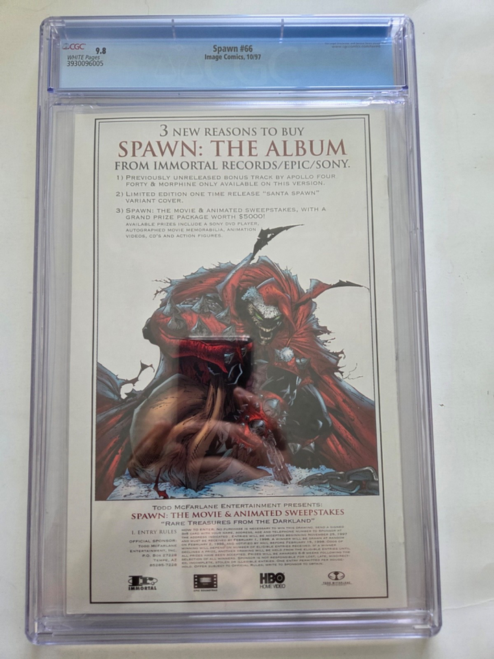 Spawn 66 Cgc 9 8 Graded Image Comics 1997 Todd Mcfarlane Greg Capullo