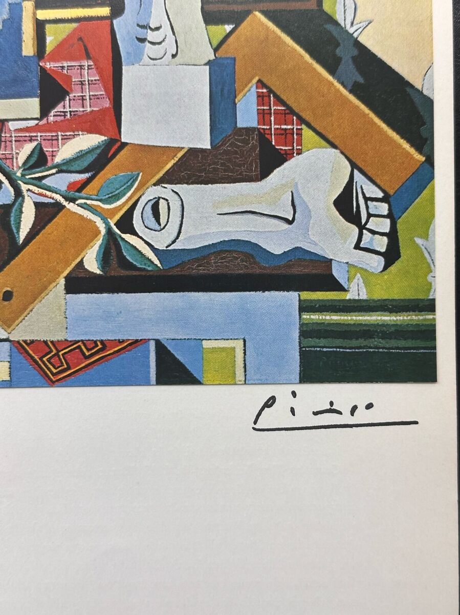 Pablo Picasso Original Signed Print Studio with plaster head Pablo Picasso Original Signed Print Studio with plaster head