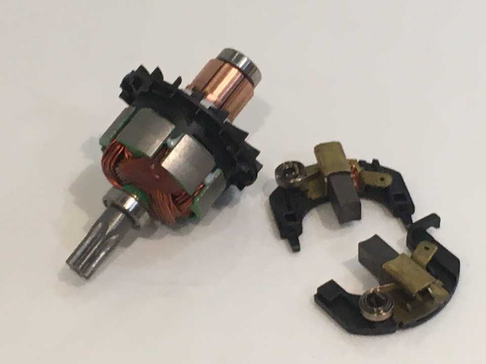 DeWALT 18V Impact Motor Armature & Brushes DC820 DC822 DC823 DC825 ...